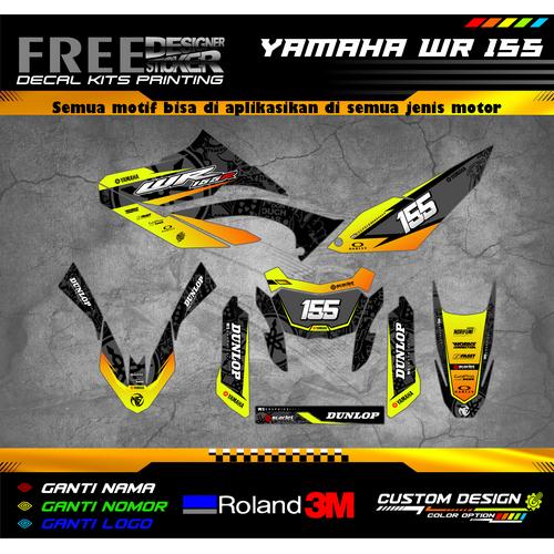 Jual Decal Stiker Yamaha WR155 Custom Design 022 - SUPERGLOS TEBAL ...