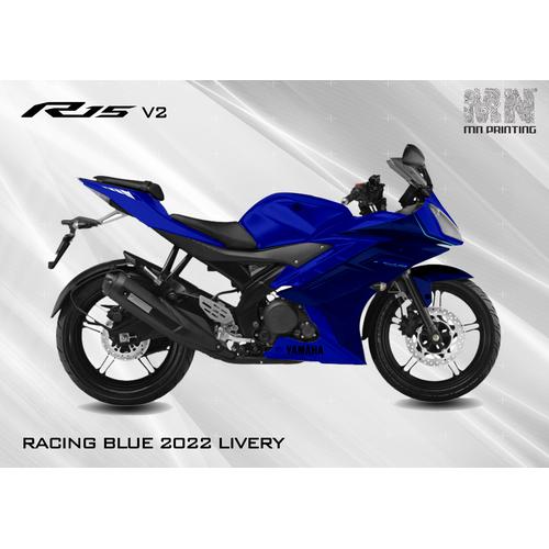 Jual Stiker Sticker Stripping Decal Yamaha R15 V2 Racing Blue - Kota ...