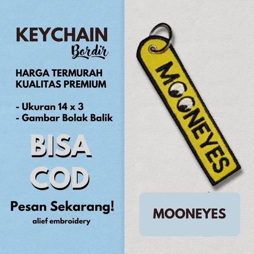 Jual Keychain Keytags Gantungan Kunci Bordir Motor MOONEYES New Premium ...