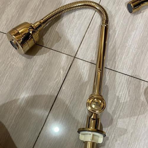 Jual Kran kitchen sink fleksibel stainless gold emas - Jakarta Pusat ...