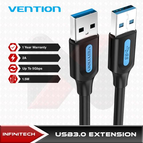 Jual Vention Kabel Data USB 3.0 Male To Male Extension Perpanjangan ...