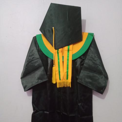Jual Baju Toga TK Kuning Emas List Hijau - Kuningmas hijau, S - Jakarta ...
