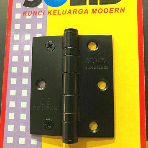 Jual Solid engsel pintu 3" EK 16 hitam black stainless 2 bearing 3 inch ...