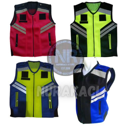 Jual rompi safety rompi kerja lapangan proyek tebal polos tanpa logo ...