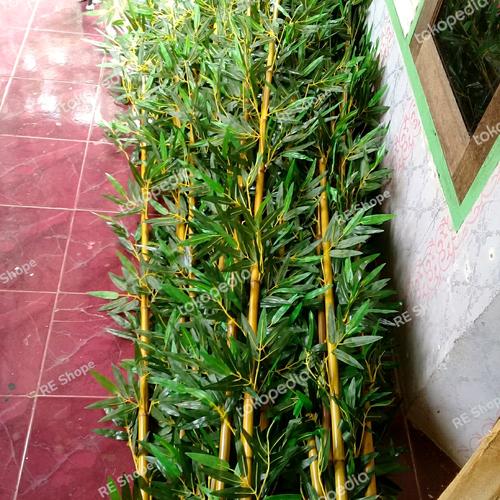 Promo Batang bambu/Daun Bambu/Bunga Hias Pohon Plastik 170cm - Kab ...