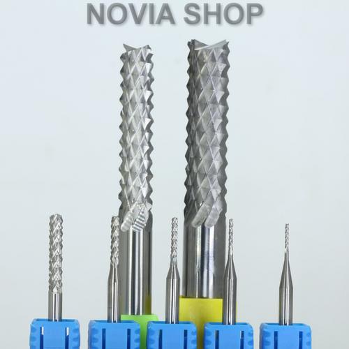 Jual Mata Router Bits CNC Corn Teeth 2F PCB Acrylic Carbon Fiber ...