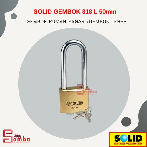 Jual SOLID GEMBOK 818 L 50mm/GEMBOK RUMAH,PAGAR /GEMBOK LEHER PANJANG ...