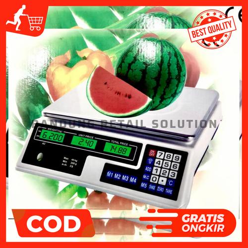 Jual Timbangan Meja Digital Scale Double Computing 40Kg Buah Daging ...