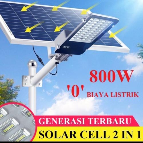 Jual PJU LED SOLAR POWER 600W/800W LAMPU JALAN SOLAR CELL 2 in 1 PJU ...