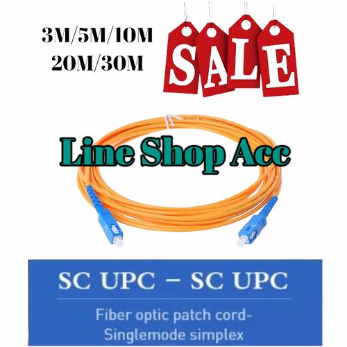 Jual Kabel Patchcord Fiber Optic 10 Meter Sc Sc Fiber Optik Internal ...