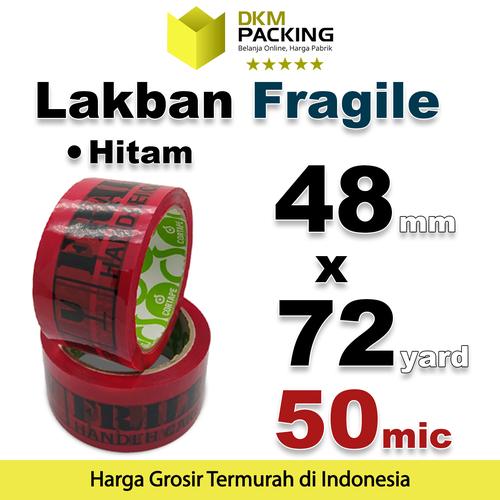 Jual Lakban FRAGILE 48mm PREMIUM Plakban Isolasi TERMURAH / SATUAN ...