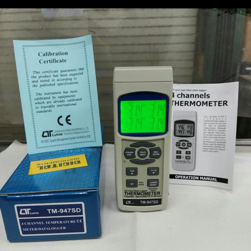 Jual LUTRON TM-947SD 4 Channel Thermometer ukur suhu pengganti tm 946sd ...