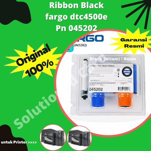 Jual ribbon tinta Hitam Black fargo dtc4500e dtc4500 PN 45202 045202 ...