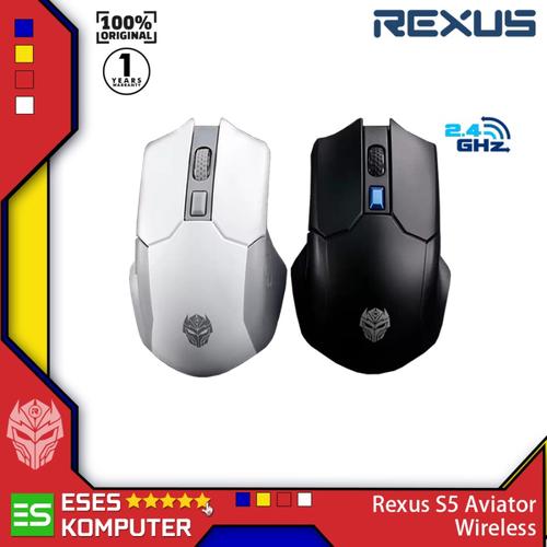 Jual Mouse Rexus S5 Aviator Xierra Wireless - Gaming - Putih - Hitam ...