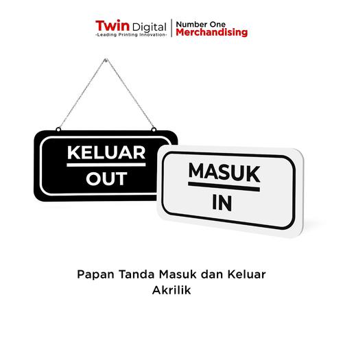 Jual Sign Notice In and Out Landscape Acrylic - Papan Tanda Masuk ...