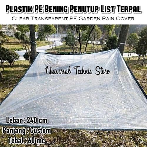 Jual Plastik Bening List Ring Terpal / Plastik Sekat Toko Penutup Hujan ...