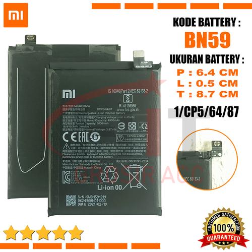 Jual Baterai Battery Ori BN59 Xiaomi Redmi Note 10 / Note 10S - Jakarta ...