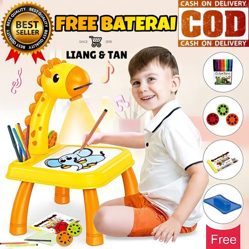 Promo Mainan Edukasi Anak Projector Painting Meja Menggambar Lukisan ...