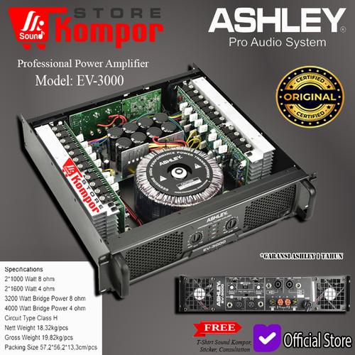 Jual POWER AMPLIFIER ASHLEY EV3000 / EV 3000 / EV-3000 - Kab. Magetan ...