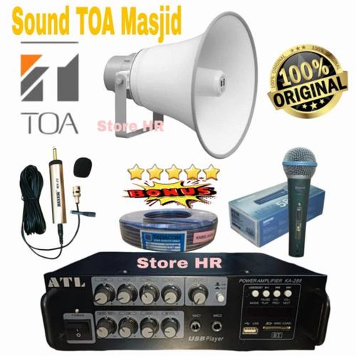 Jual sound system paket speaker toa masjid ampli USB bluetooth ...