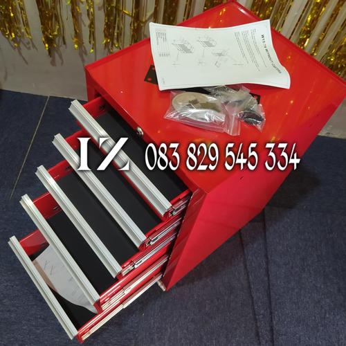 Jual Tool box besi 5 susun trolley cabinet 5 laci tempat penyimpanan ...