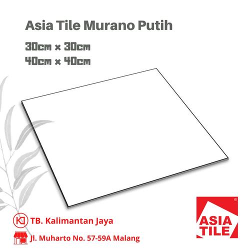 Jual KERAMIK PUTIH POLOS ASIA TILE MURANO - 40 x 40 - Kota Malang ...