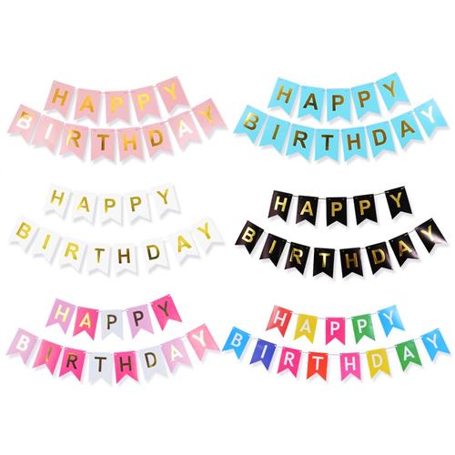 Jual B01 Banner Happy Birthday Ulang Tahun Bunting Flag Ultah Spanduk ...
