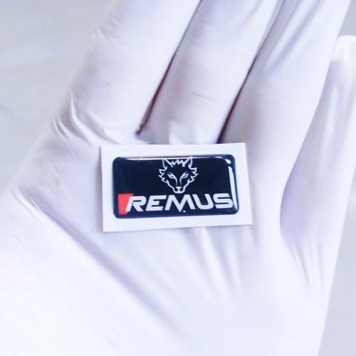 Jual Stiker timbul logo remus emblem stiker resin lentur - Hitam - Kab ...