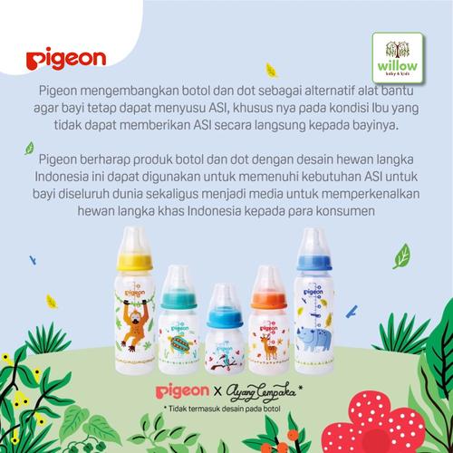 Jual Pigeon Bottle PP RP with Nipple 240ml - Botol Susu & Dot - Rusa ...