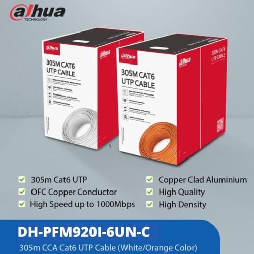 Jual Kabel LAN UTP IP Cat 6 DAHUA PFM920I-6UN-C OFC 305M White / Putih - Jakarta Selatan - Dahua ...