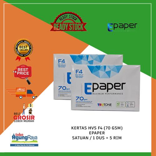 Jual [DUS] KERTAS HVS F4 - EPAPER - Kota Makassar - tokoagungrayamks ...