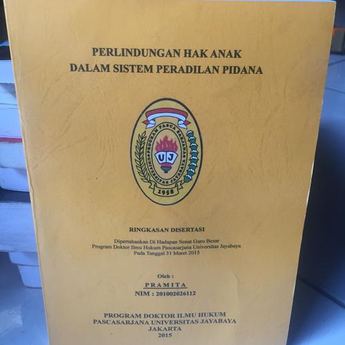 Jual BUKU - PERLINDUNGAN HAK ANAK DALAM SISTEM PERADILAN PIDANA - Kota Bekasi - TOKO BUKU MANDA ...