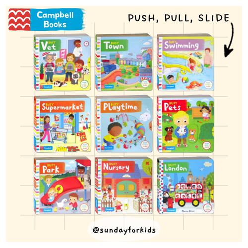 Jual Campbell Busy Push Pull Slide • Big Bad Wolf • Buku Import Anak ...
