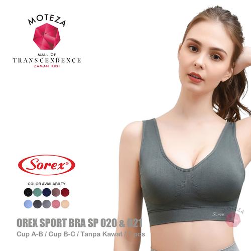 Promo Sorex Bra - SP 020 & 021 - Tanpa Kawat - Active Sport Olahraga Stretch - SP 021 (Kecil ...