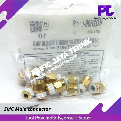 Jual Male Connector SMC KQ2H06-02AS One-touch fitting for ∅6 Thread 1/4" - Jakarta Barat ...
