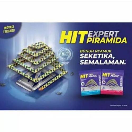 Jual HIT Expert Piramida Obat Nyamuk Bakar Tahan 10 Jam Floral Blossom ...
