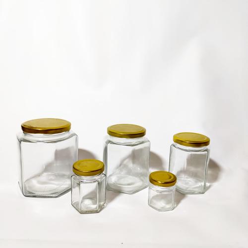 Jual Jar/ toples segi 6 kecil / toples mini tutup gold CS-G - 80ML ...