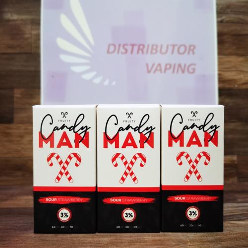 Jual LIQUID CANDYMAN CANDY MAN SOUR STRAWBERRY 60ML NIC 3MG VAPE VAPOR ...
