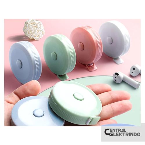 Jual Meteran Gulung Mini Roll Automatis Putar Alat Ukur Flexible 1 ...