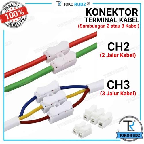 Jual Terminal Sambungan Kabel Listrik 2 3 Jalur Pin Quick Connect Wire ...