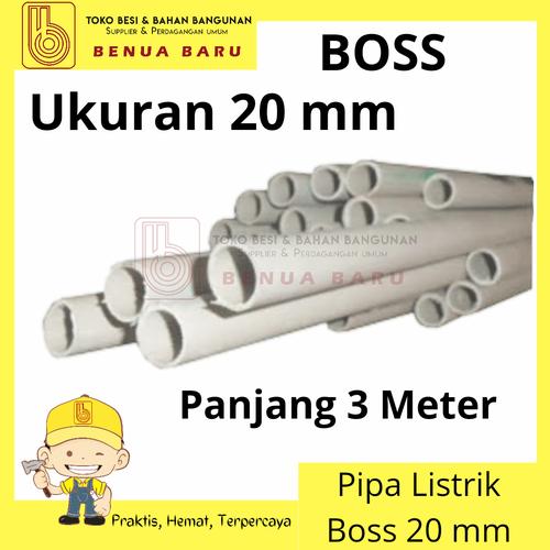 Jual Pipa Lisrik 20 mm Boss / Pipa Conduit 20 mm Boss / Pipa Kabel 20 ...