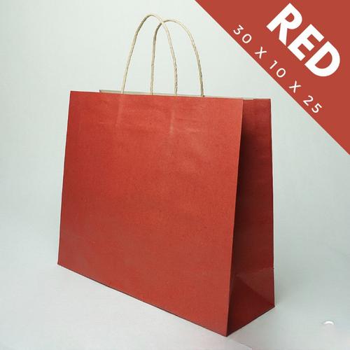 Jual Paper Bag Warna Merah Red Goodie Bag Kantong Kertas Ukuran ...