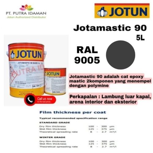 Jual JOTUN CAT EPOXY / JOTAMASTIC 90 STD 5 LTR / 2 KOMPONEN / RAL 9005 - Jakarta Utara - PUTRA ...