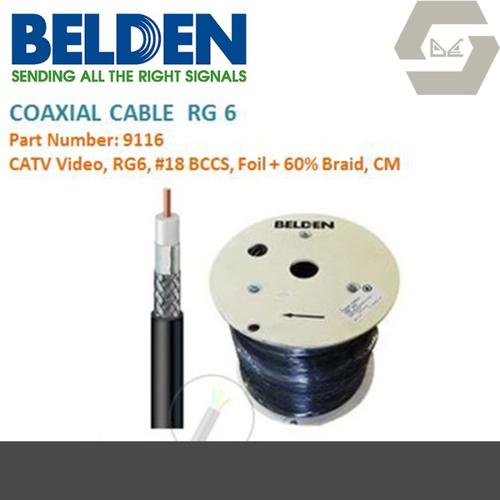 Jual Kabel TV RG6 9116-CATV Coaxial Cable Hitam BELDEN (Meteran) - Jakarta Pusat - De Elektrik ...