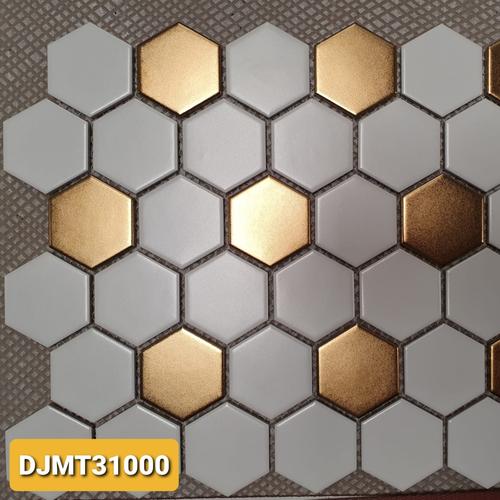 Jual Mozaik Dinding Kitchen Set Hexagonal White Gold - Eleganza ...