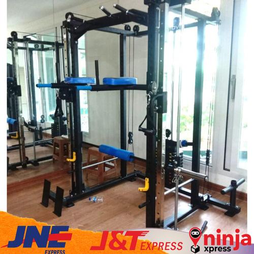 Jual smith machine multifungsi alat fitness smith optimove m200 ...