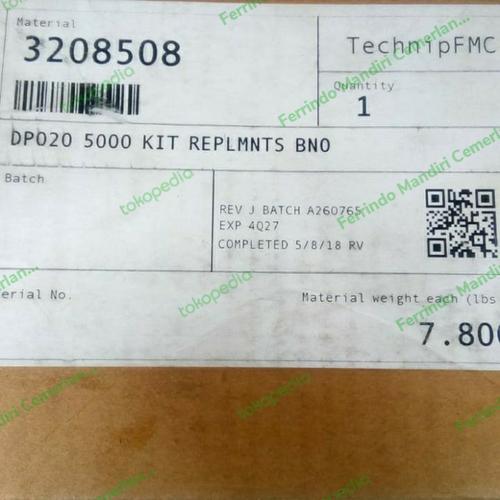 Jual Repair Kit Plug Valve 2x2 DR150 FMC PN. 3208508 - Jakarta Utara ...