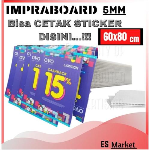 Jual Cetak Impraboard Plus Sticker / Impraboard Plus Laminasi 5mm ...