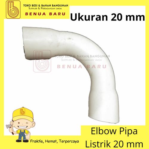 Jual Elbow Pipa Listrik 20 mm Clipsal / Knee Pipa Listrik 20 mm Clipsal ...