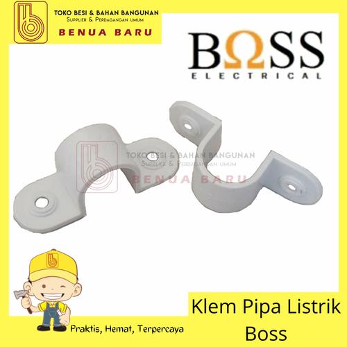 Jual Klem Pipa Listrik 20 mm Boss / Klem Pipa Conduit 20 mm Boss /Clem ...